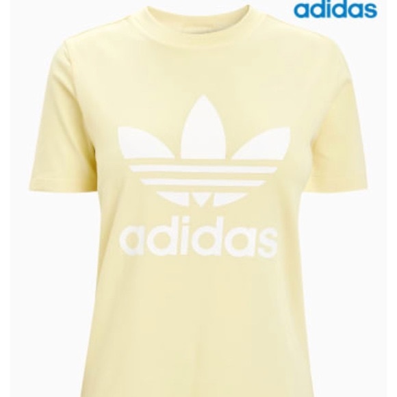 adidas | Tops | Yellow Adidas Trefoil Top | Poshmark